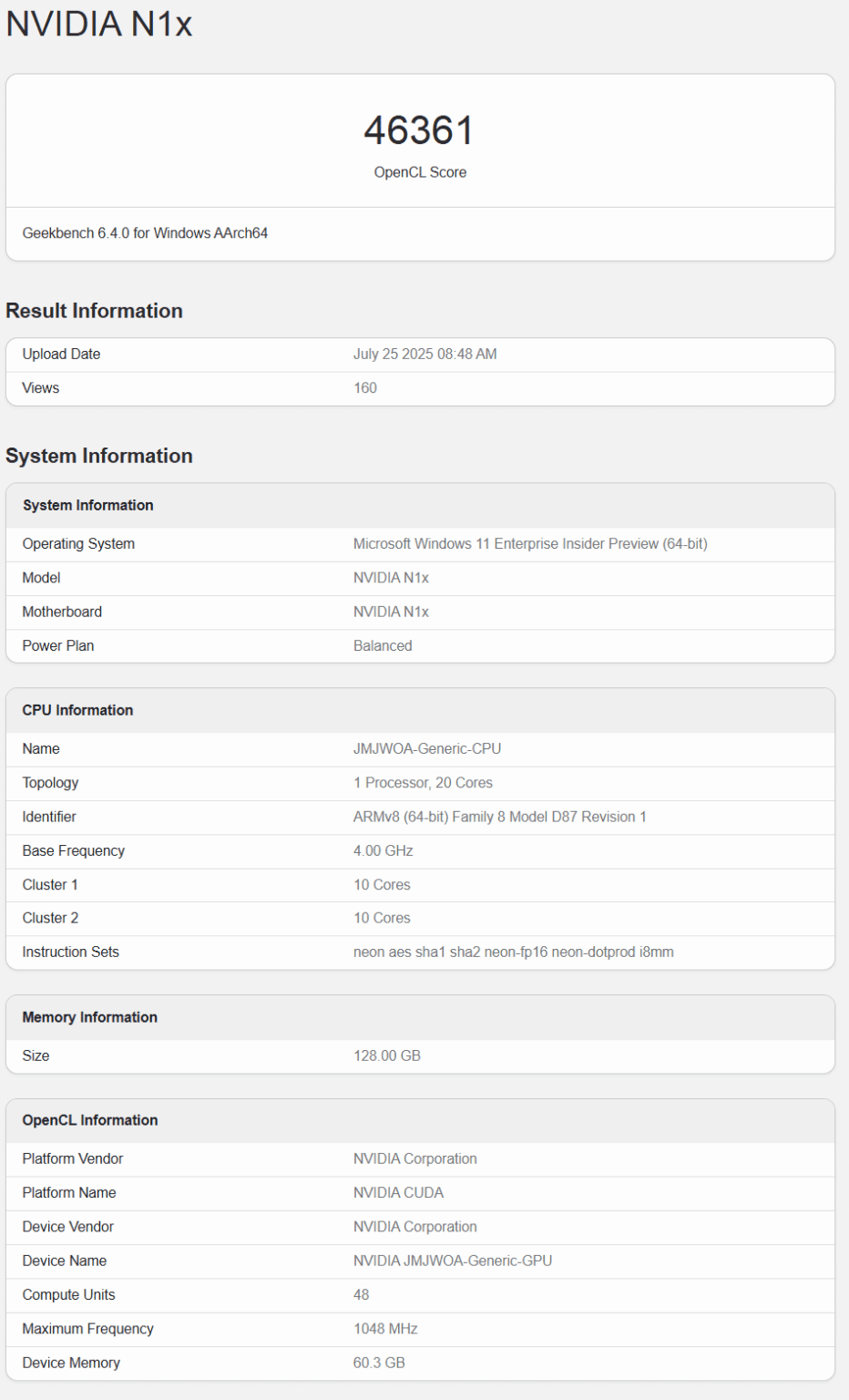 NVIDIAの次世代ARMチップ「N1x」、GeForce RTX 5070と同じ6144コアを内蔵GPUに搭載か - ギャズログ | GAZ:Log